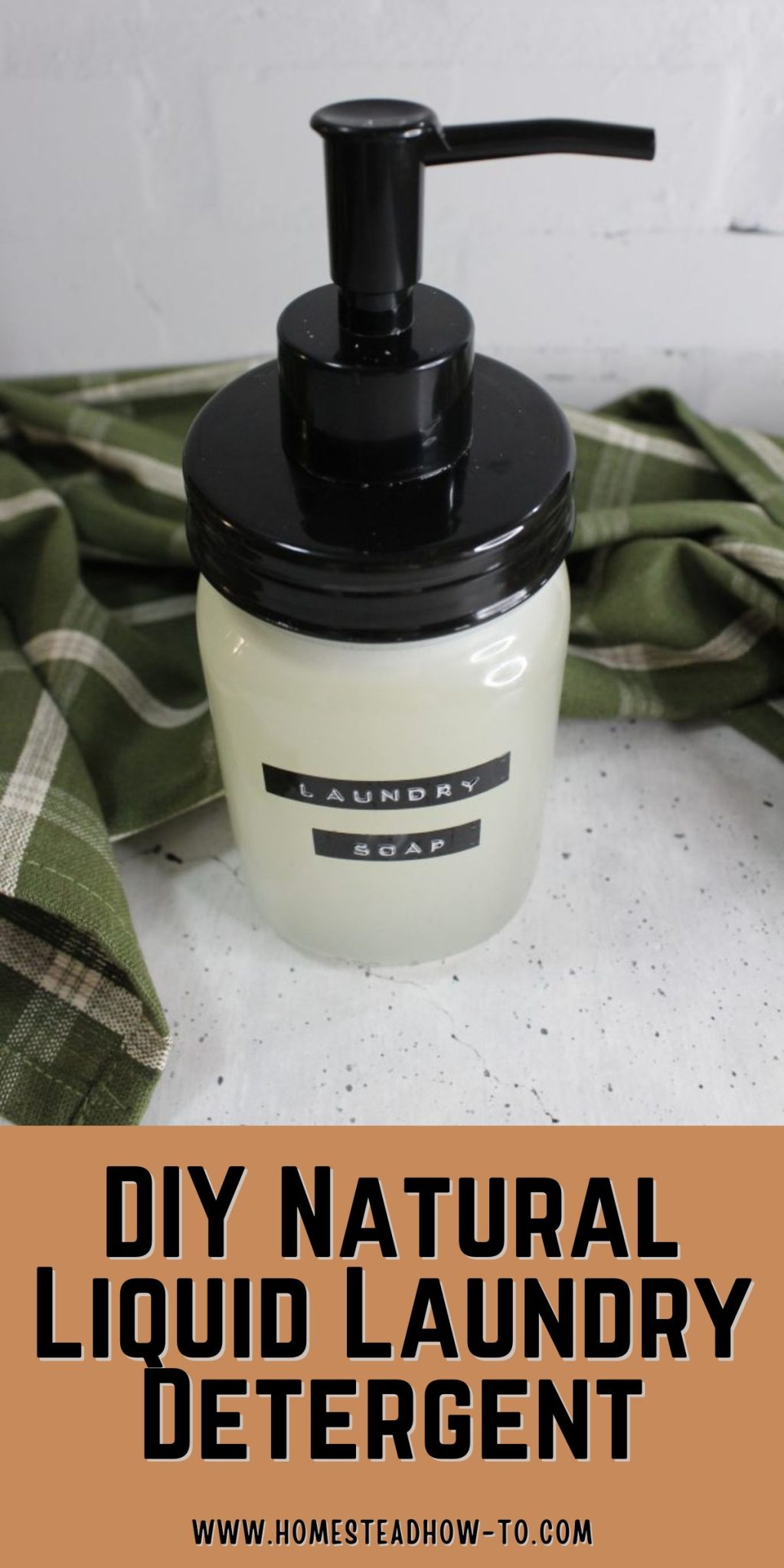 Homemade Liquid Laundry Detergent - All Natural Recipe