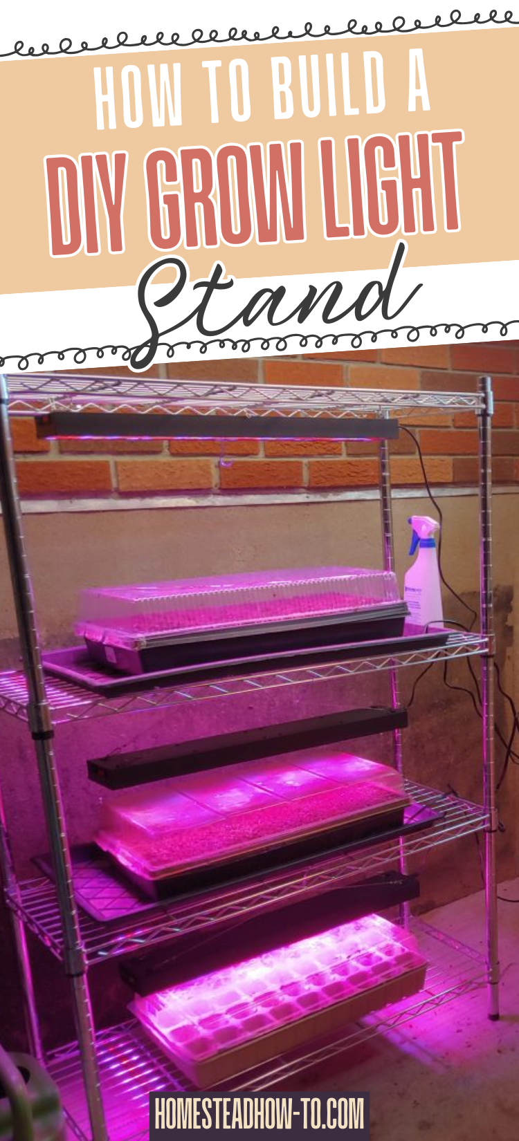 How To Build A DIY Grow Light Stand