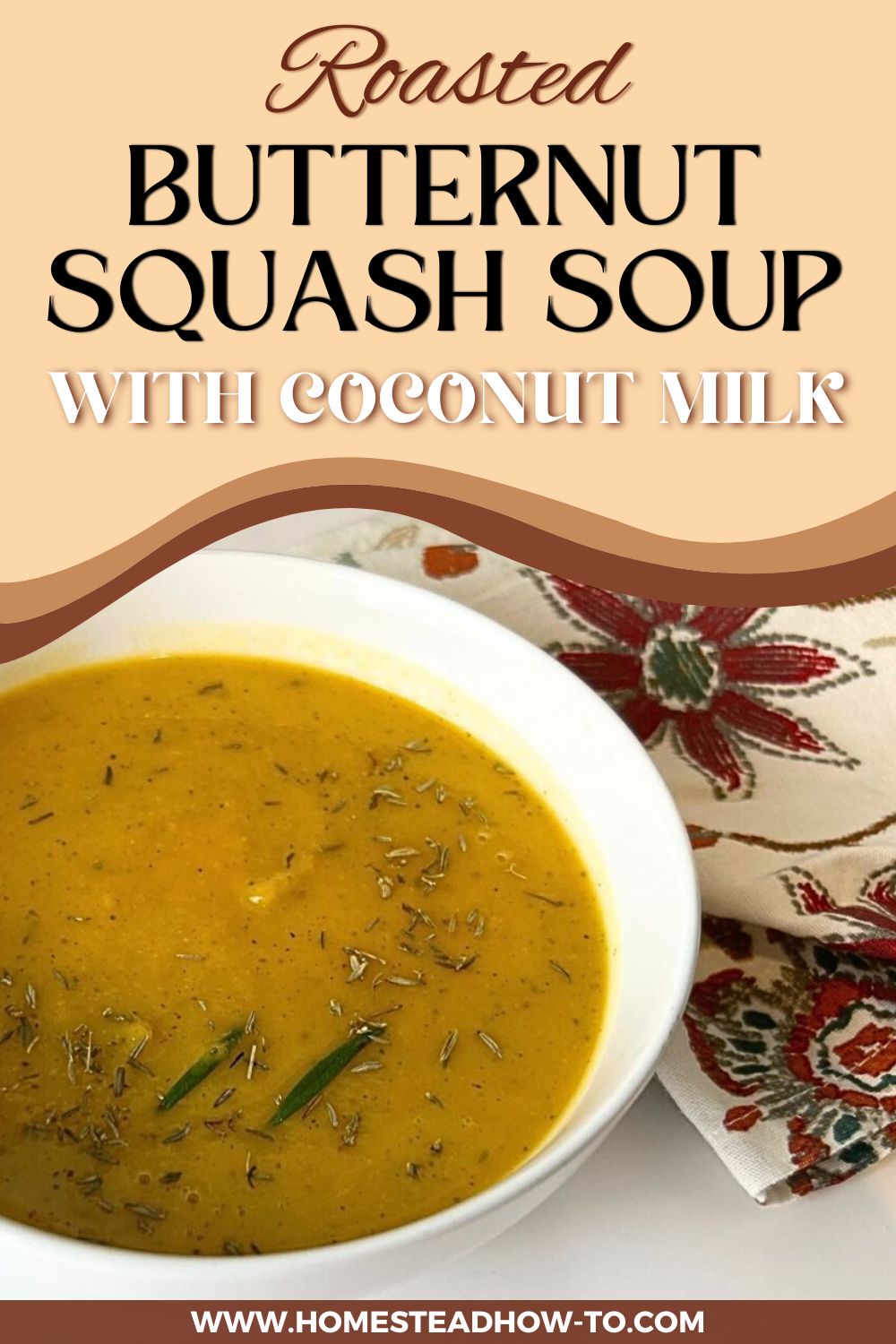 Roasted Butternut Squash Soup With Coconut Milk