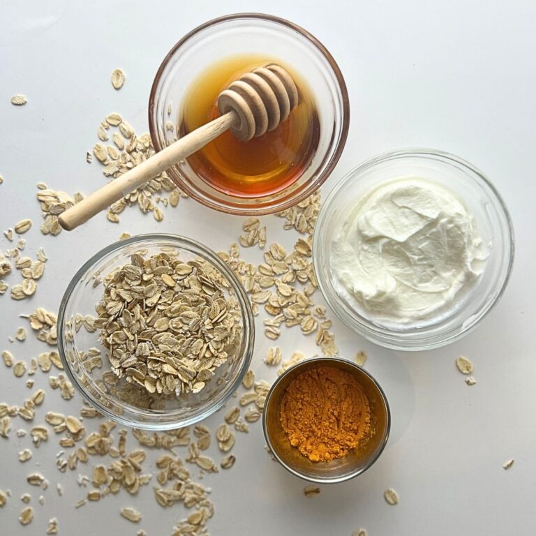 DIY Turmeric Oat Face Mask