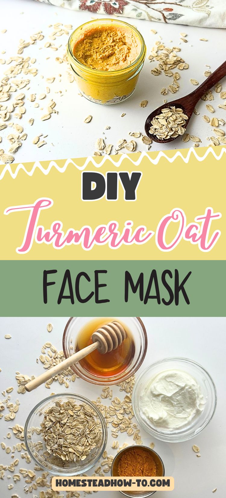 DIY Turmeric Oat Face Mask