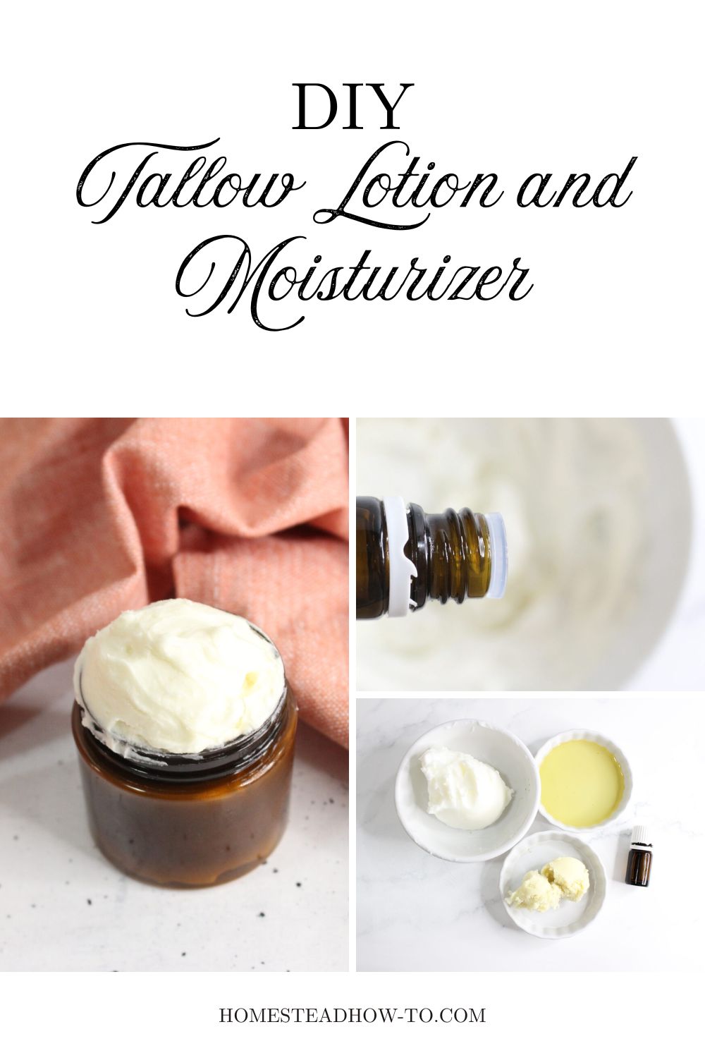 DIY Tallow Lotion And Moisturizer