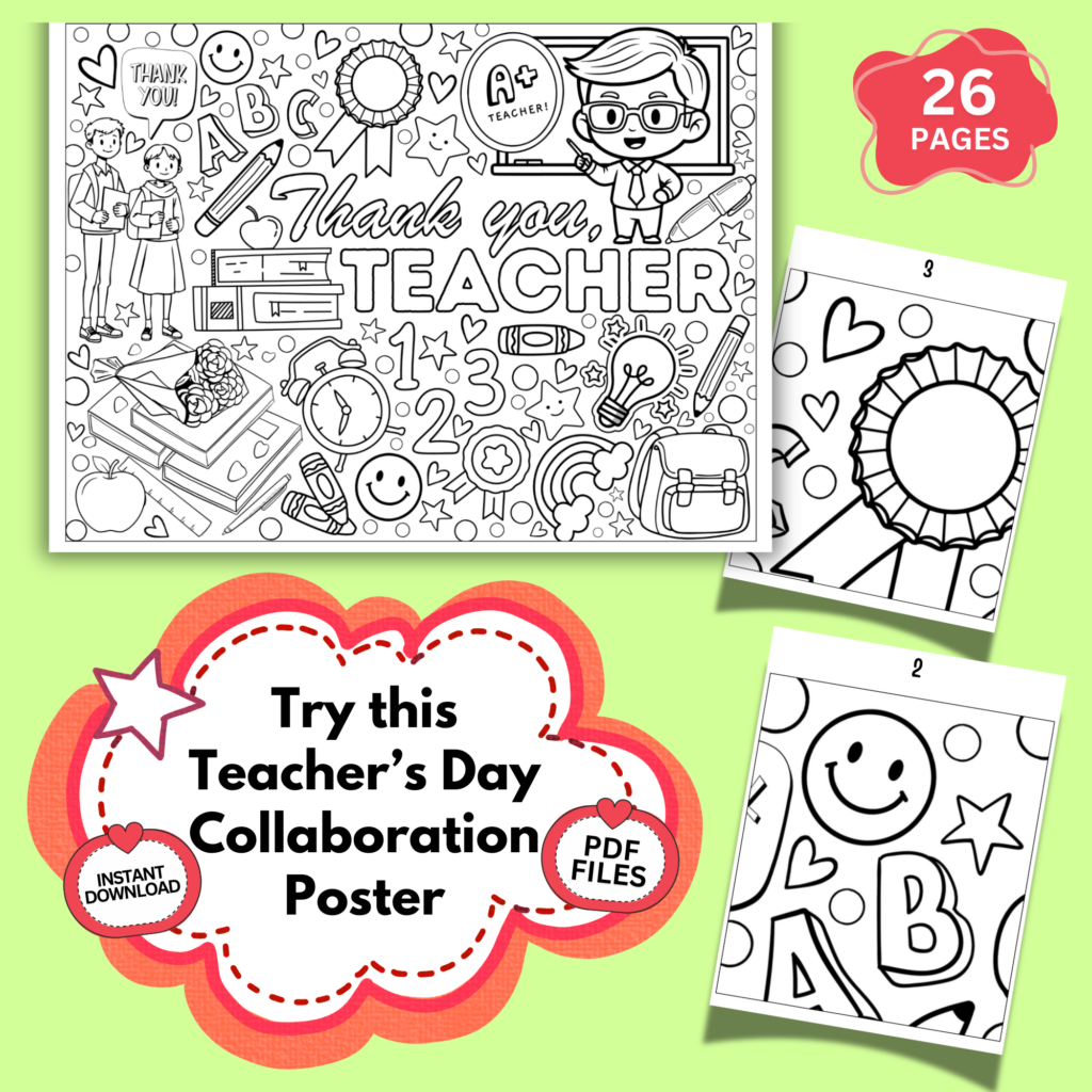 Teacher Appreciation Collaborative Poster Printable – Classroom ...