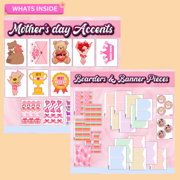 Mother’s Day Bulletin Board Kit Printable – Classroom Decor “Our Moms ...
