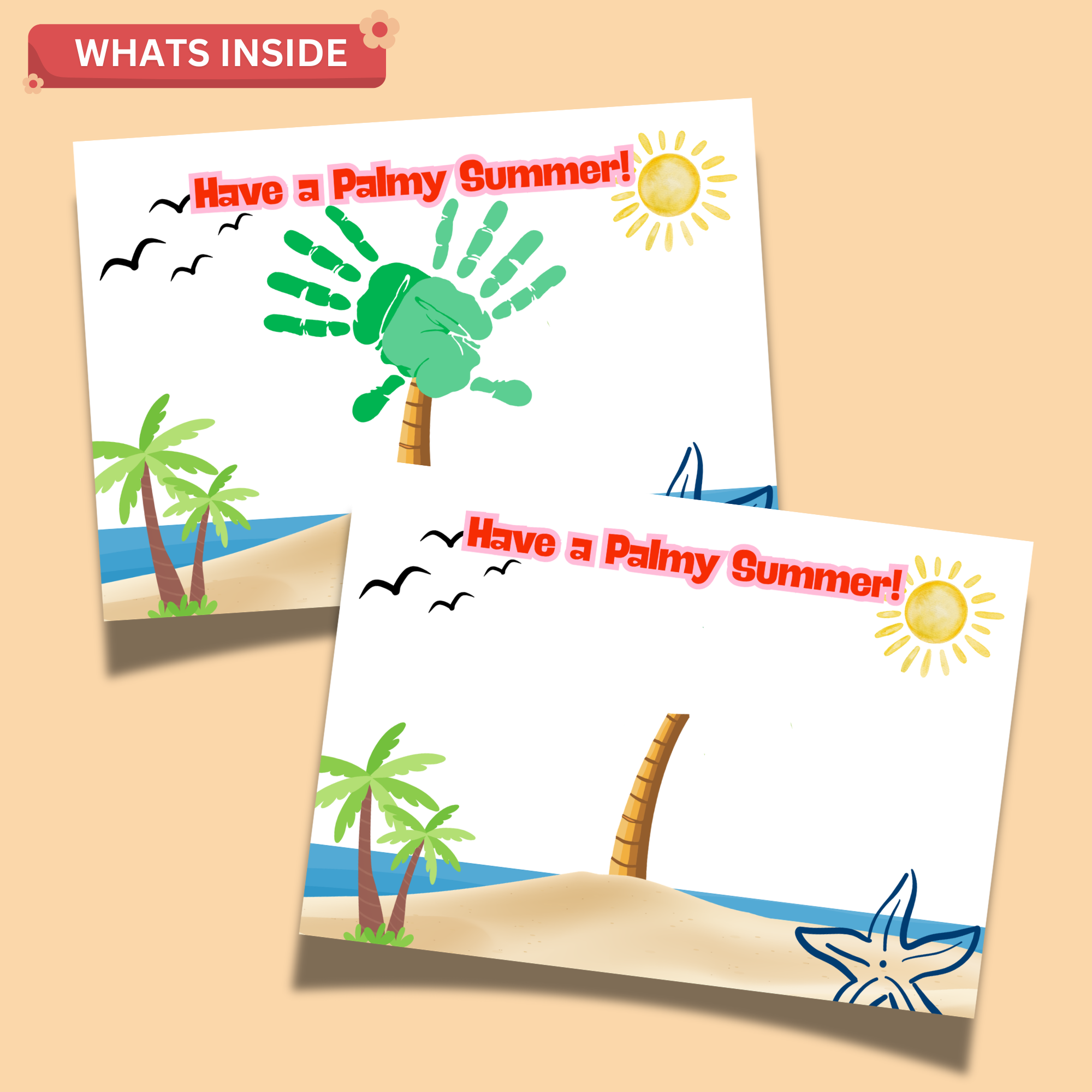 Have A Palmy Summer Handprint Craft Printable | Tropical Palm Tree ...